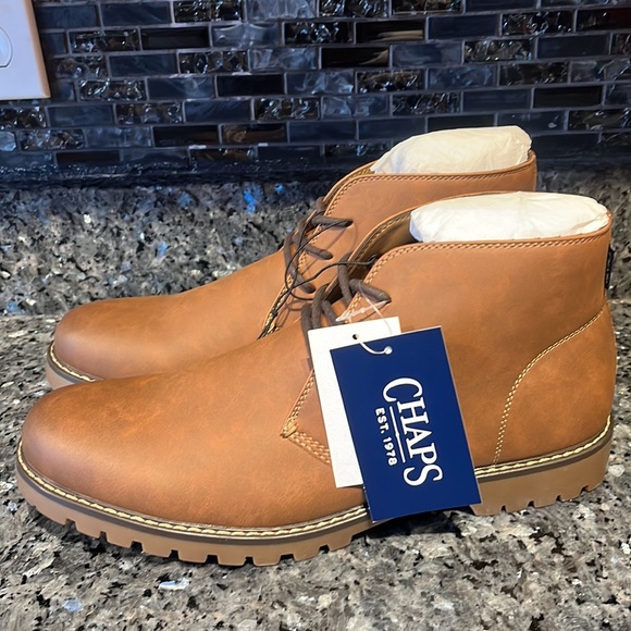 Chaps | Shoes | Nib Chaps Lug Sole Brown Chukka Ankle Boots Vegan ...